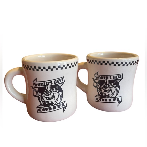 Warner Bros. | Dining | Vintage 93 Warner Brothers Tasmanian Devil Mugs ...